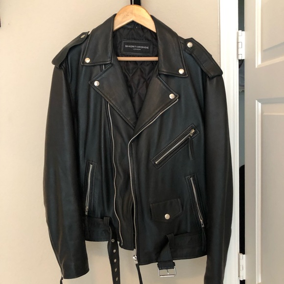 Smart Range London | Jackets & Coats | Leather Motorcycle Jacket | Poshmark